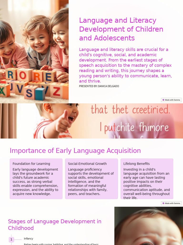 Language and Literacy Development of Children and Adolescents | PDF ...