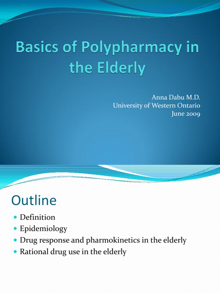 Understanding Polypharmacy in Elderly | PDF | Benzodiazepine | Geriatrics