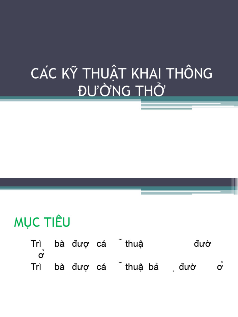 CA?C KY? THUÂ?T KHAI THÔNG ????NG TH?? | PDF