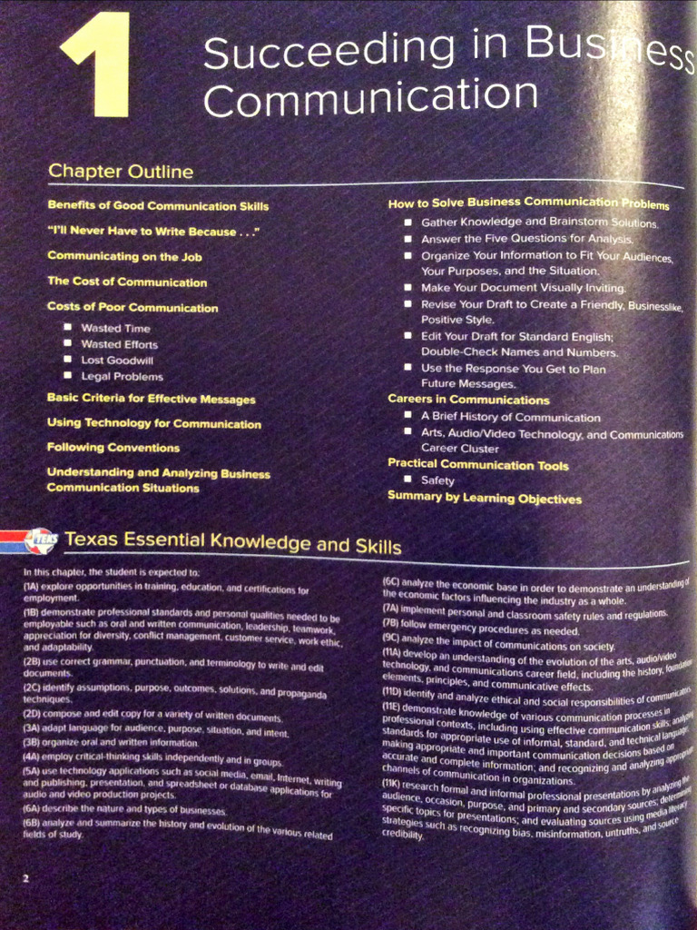 Ch. 1 Succeeding in Business Communication | PDF