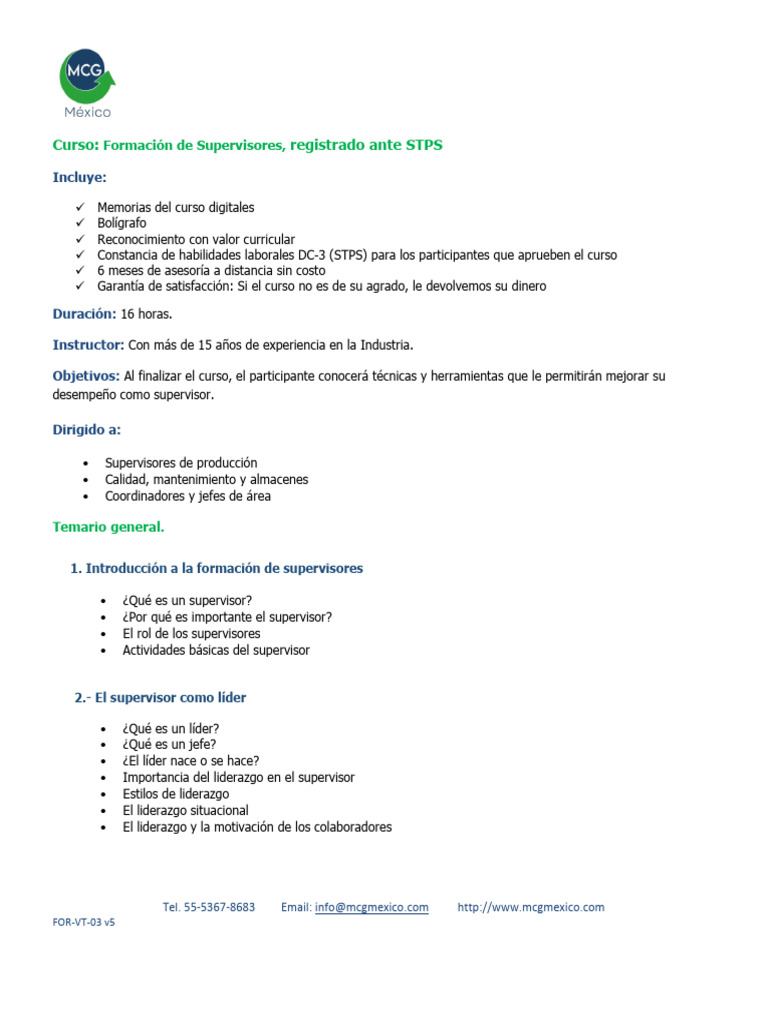 06HG-curso_capacitacion_de_supervisores | PDF