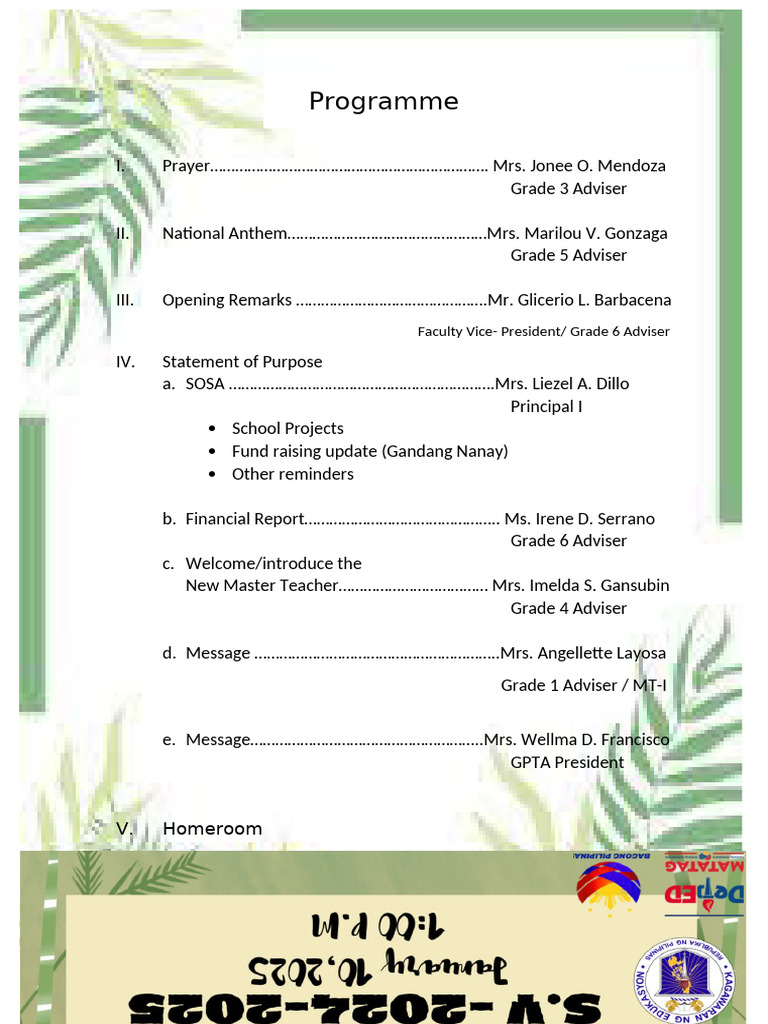 GPTA Programme | PDF