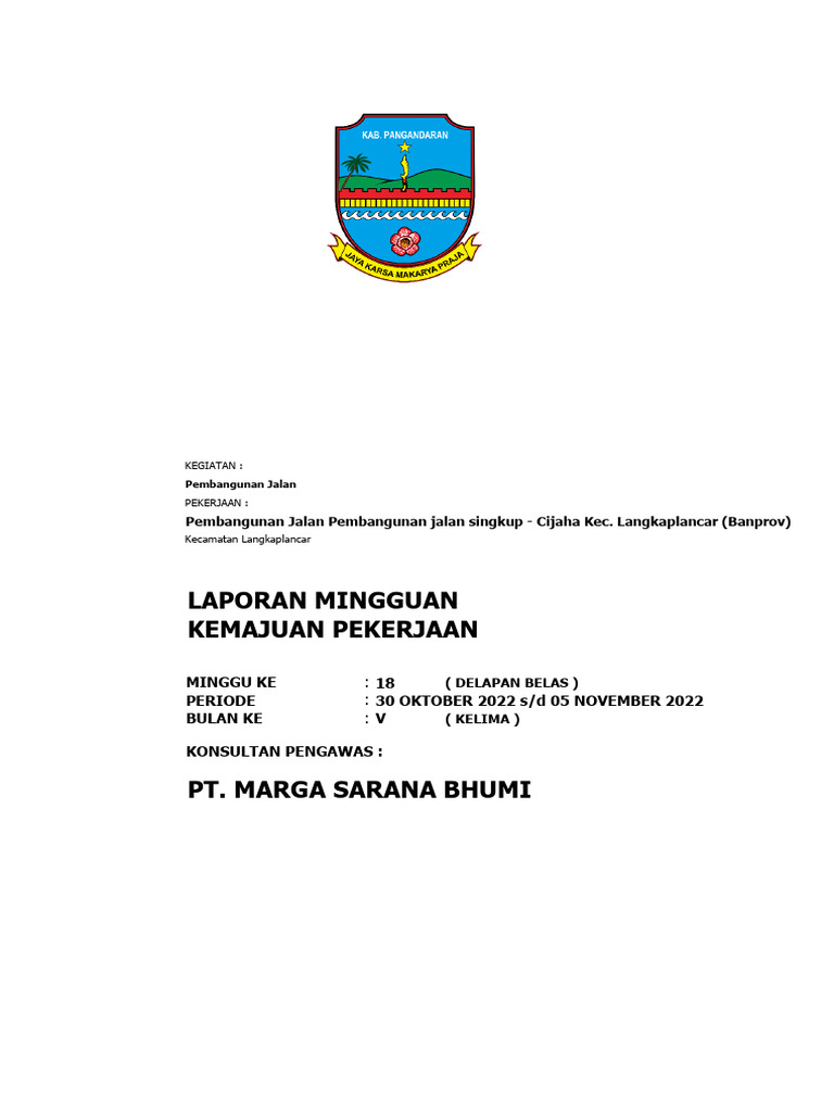 Laporan Progres M18 | PDF
