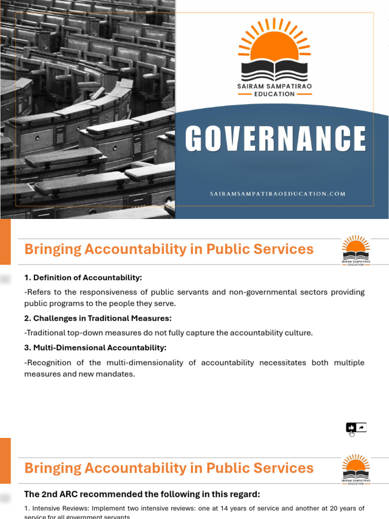 2nd ARC Civil Services Reform Recommendations | PDF | Civil Service ...