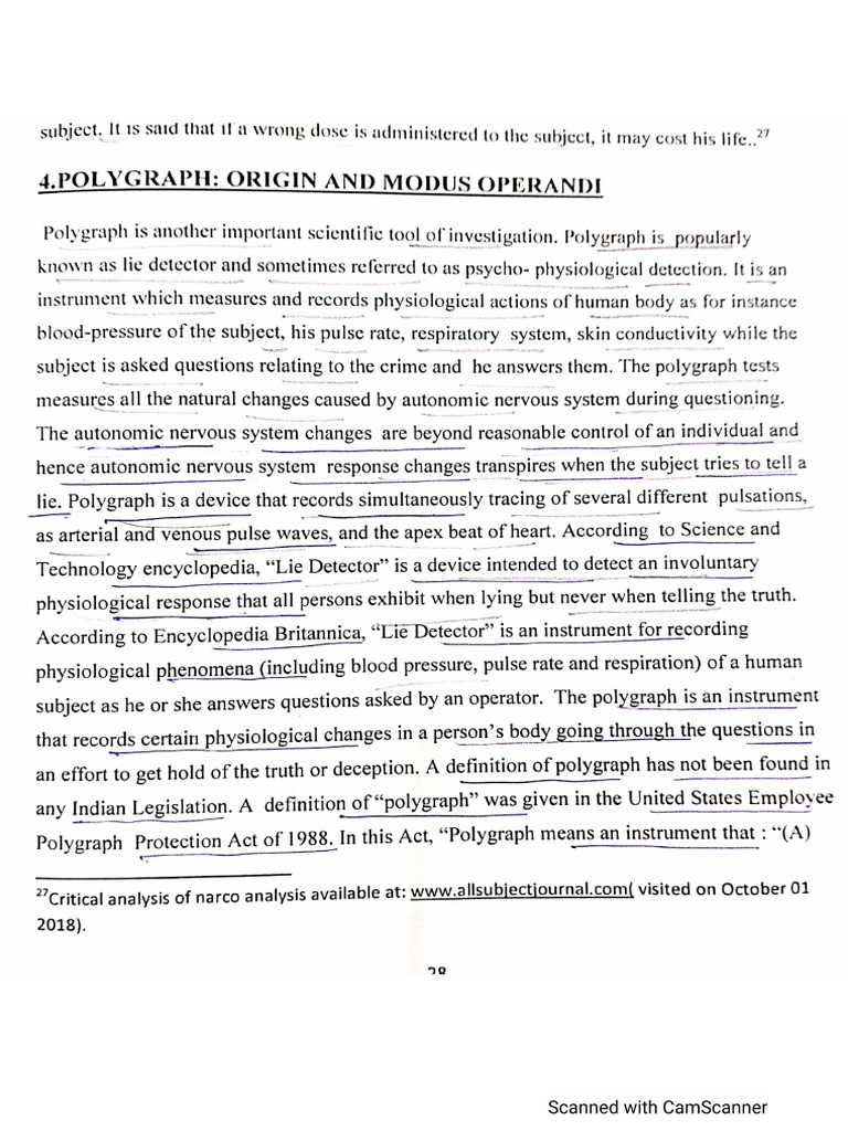 Polygraph Test | PDF