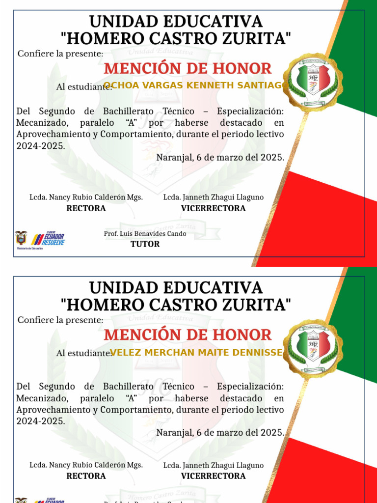 Mencion de Honor-Hcz 2-1 | PDF