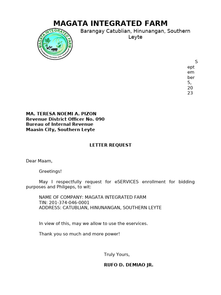 Letter To Bir | PDF