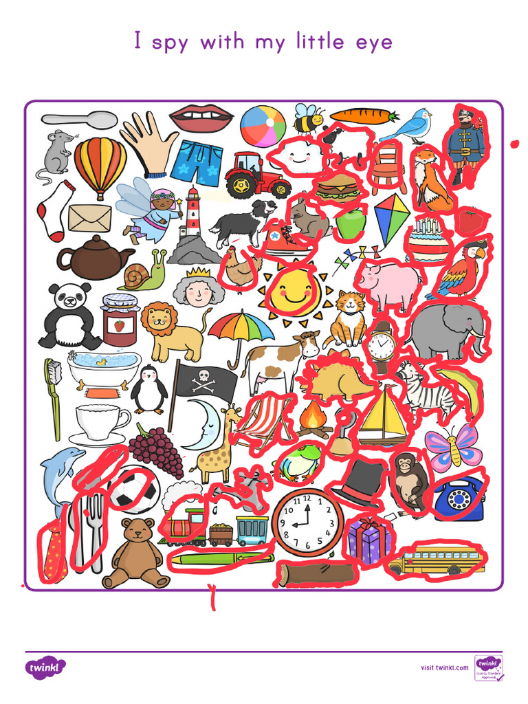 I Spy Activity Checklist | PDF