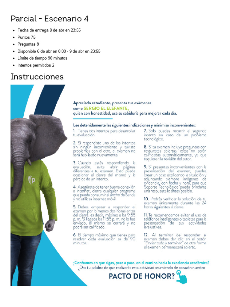 Parcial - Escenario 4 - Primer Bloque-Teorico-Practico - Virtual - Producción - (Grupo b06) 1 | PDF