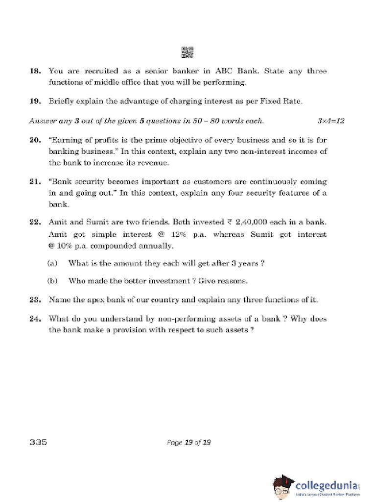 Banking paper 2 | PDF