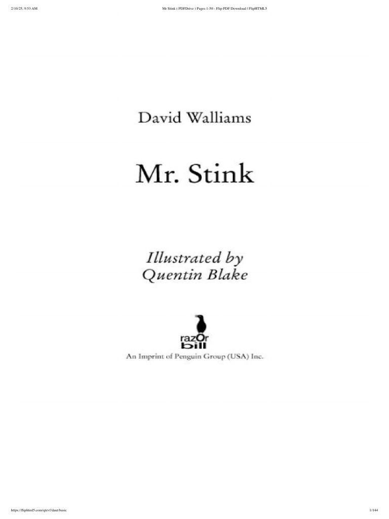 MR Stink (PDFDrive) Pages 1-50 - Flip PDF Download - FlipHTML5 | PDF ...