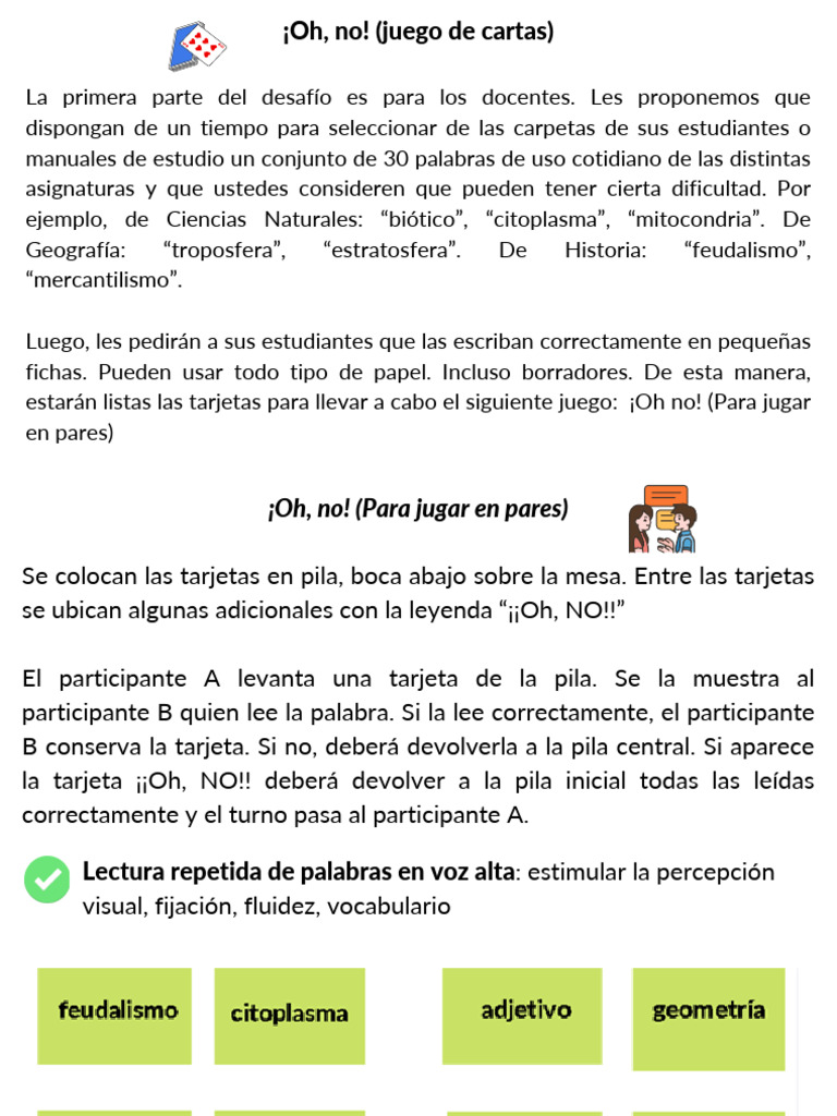 Estrategias para Desarrollar La Lectura Fluidez Vocabulario 1 | PDF