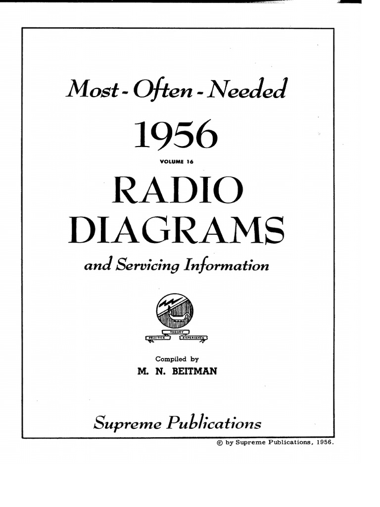 Radio Diagrams 1956 | PDF
