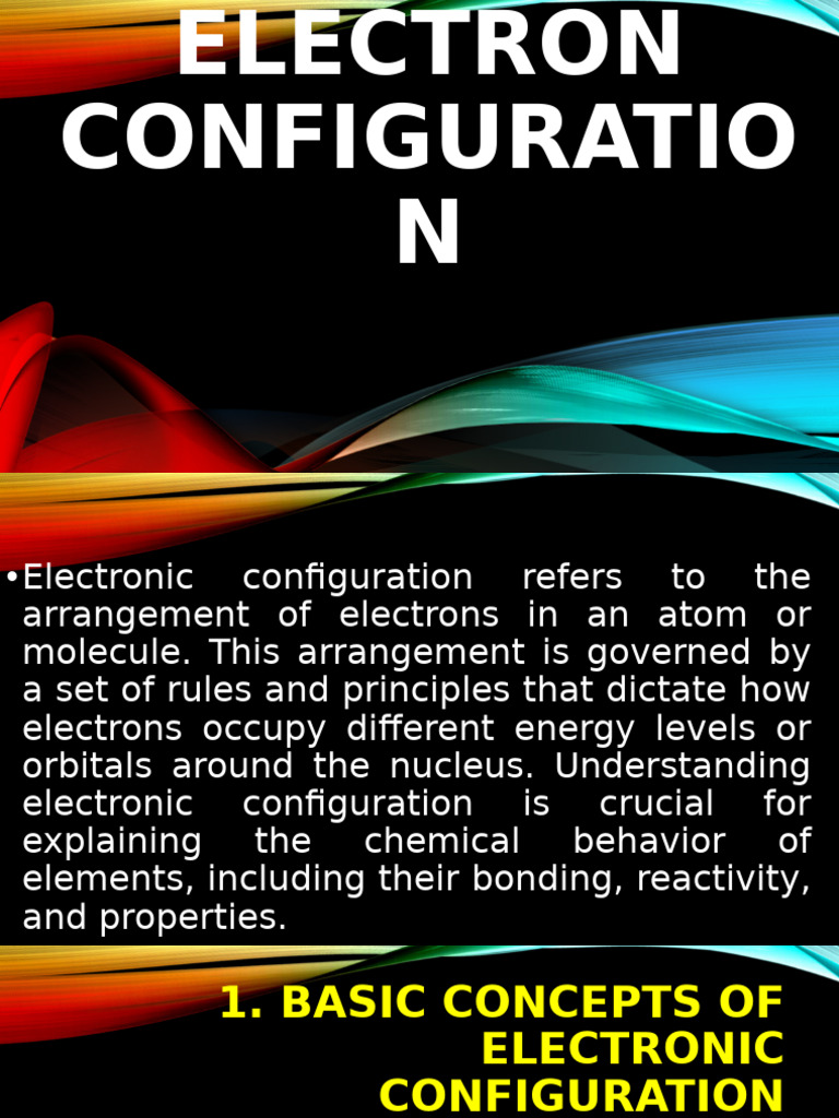 Understanding Electronic Configuration | PDF | Electron Configuration ...