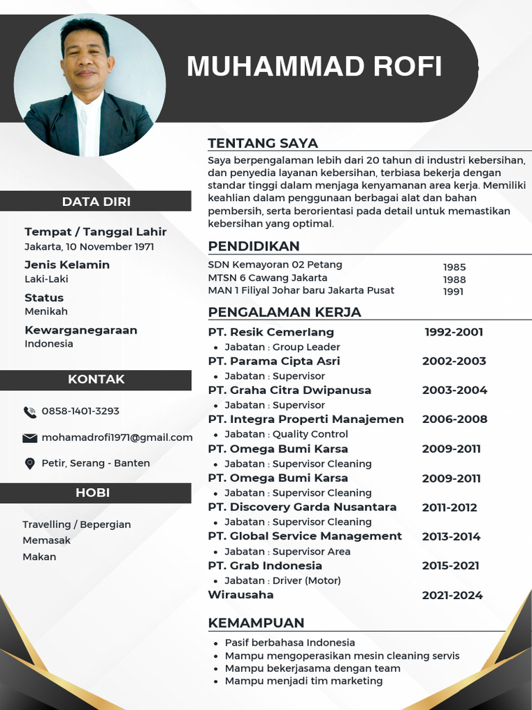 CV Muhammad Rofi | PDF