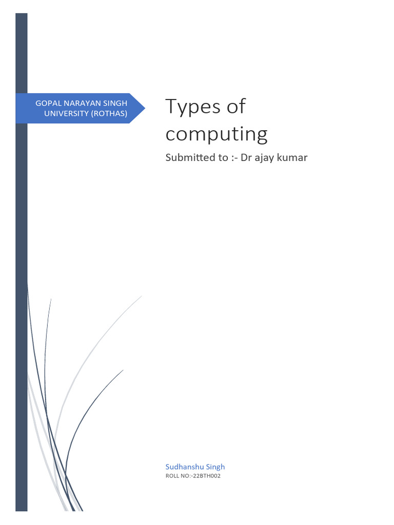 Cloud Computing Sudhanshu | PDF | Computing | Cloud Computing