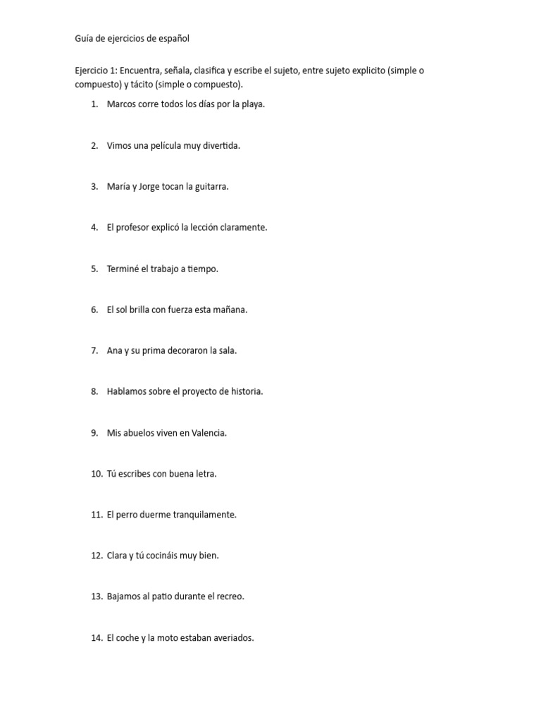 Guia de Español-1 | PDF