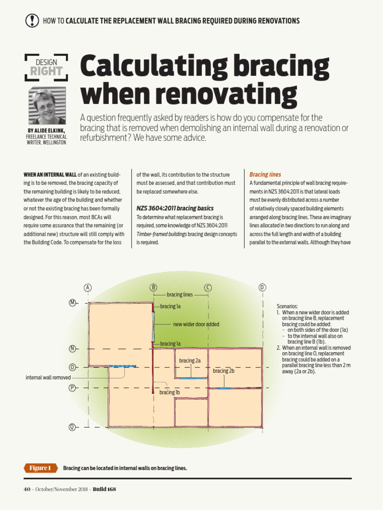 Build 168 40 Design Right Calculating Bracing When Renovating | PDF ...