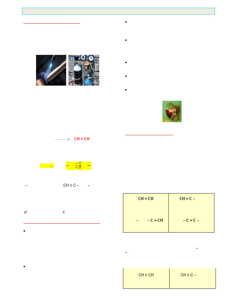 6º (TEMA) ALQUINOS_COMPLEMENTO | PDF | Compuestos de hidrógeno | Química Orgánica