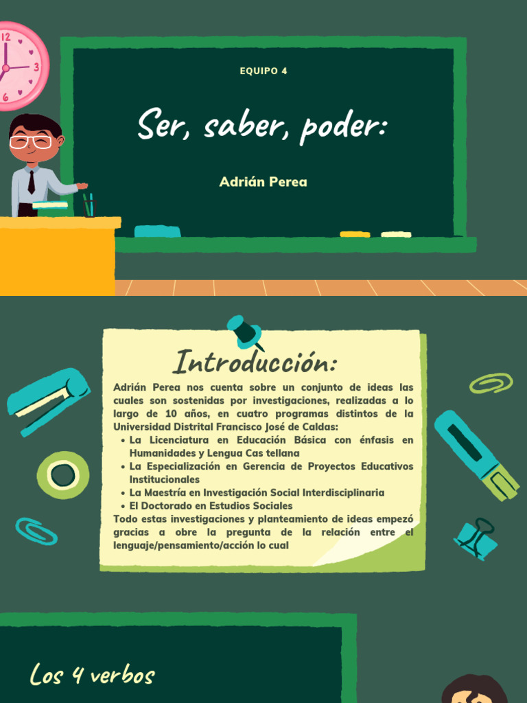 Ser, saber y poder en la educación | PDF | Enseñando | Pedagogía