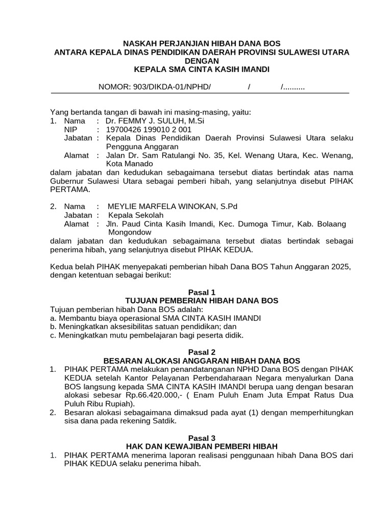 NPHD Bos T.A. 2025 | PDF