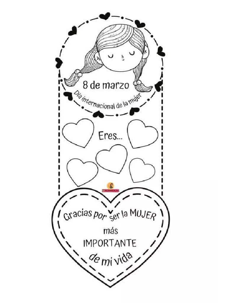 Para Imprimir Dia de La Mujer | PDF