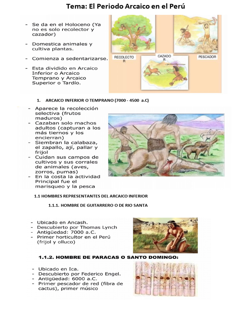 Arcaico Temprano 1CD | PDF