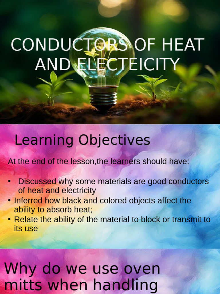 Conductors of Heat and Electricity | PDF | Greenhouse Effect ...