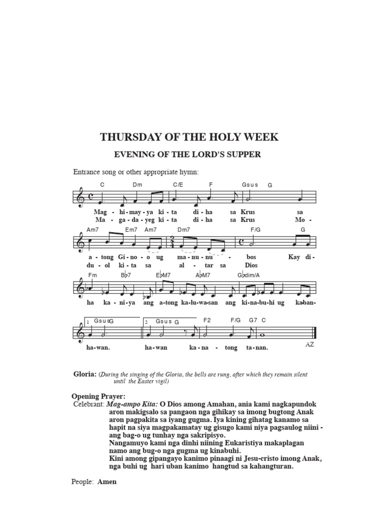 Holy Thursday | PDF