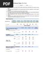 OPP Fitness Activity Log Template | PDF | Physical Fitness