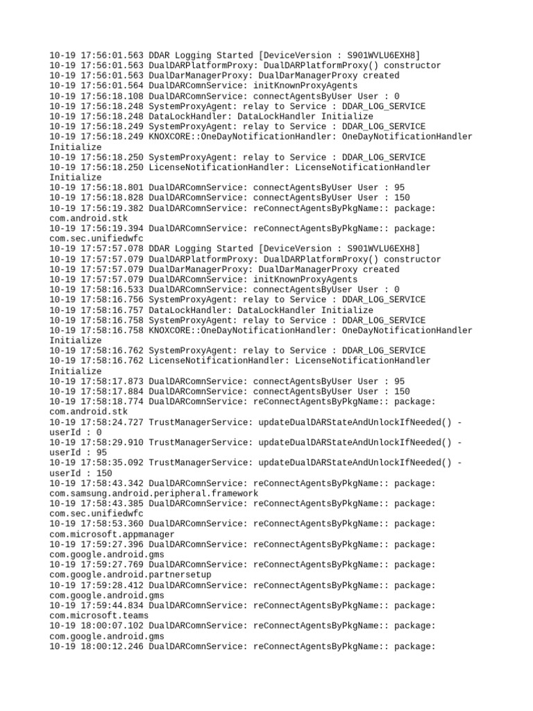 Ddar FW Log | PDF | Microsoft