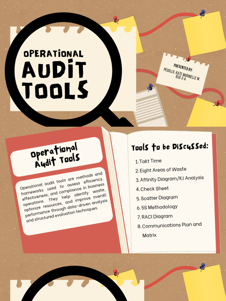 Operational Audit Tools Overview | PDF | Lean Manufacturing | Inventory