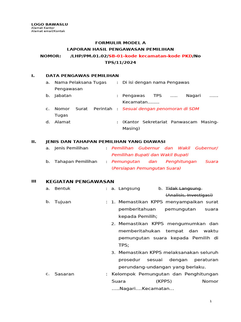 Template Form A Ptps Pembagian C Pemberitahuan Fix | PDF