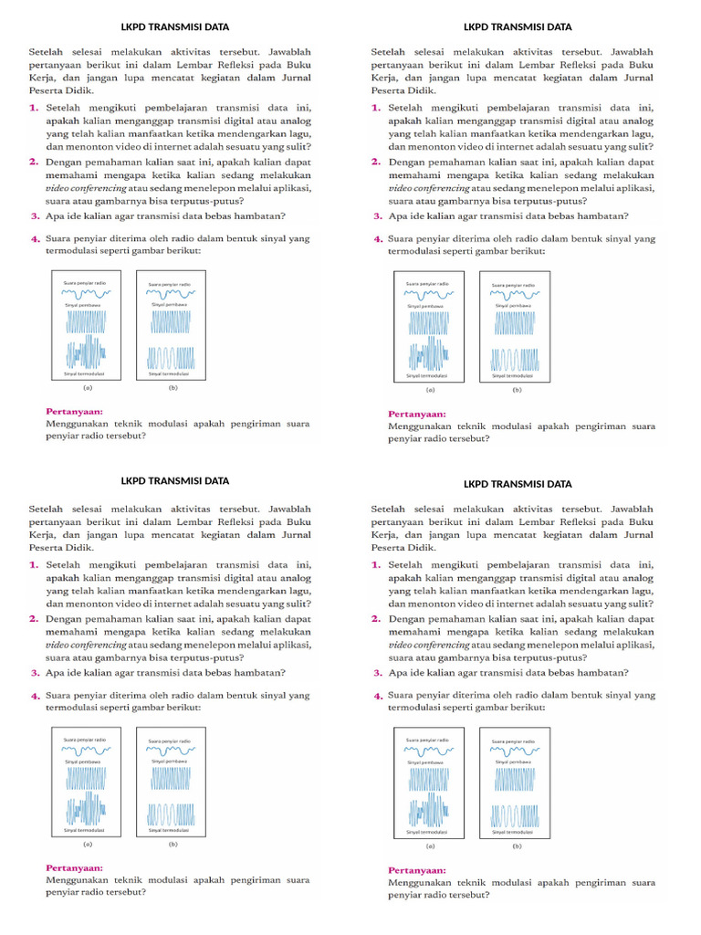 LKPD Transmisi Data | PDF