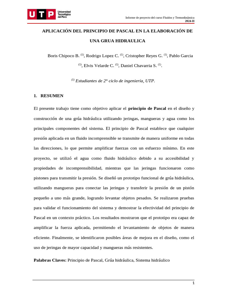 Proyecto - Formato Informe_caf3 | PDF | Ingeniería | Fuerza
