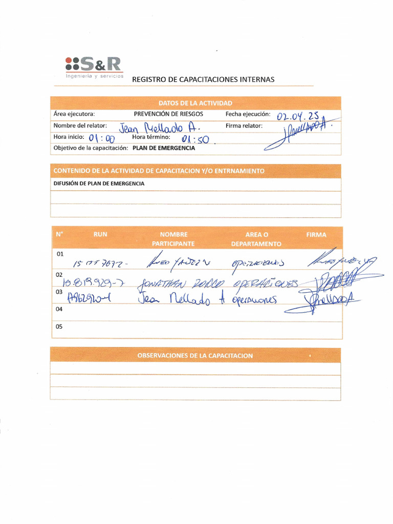 Difusión Plan de Emerg | PDF