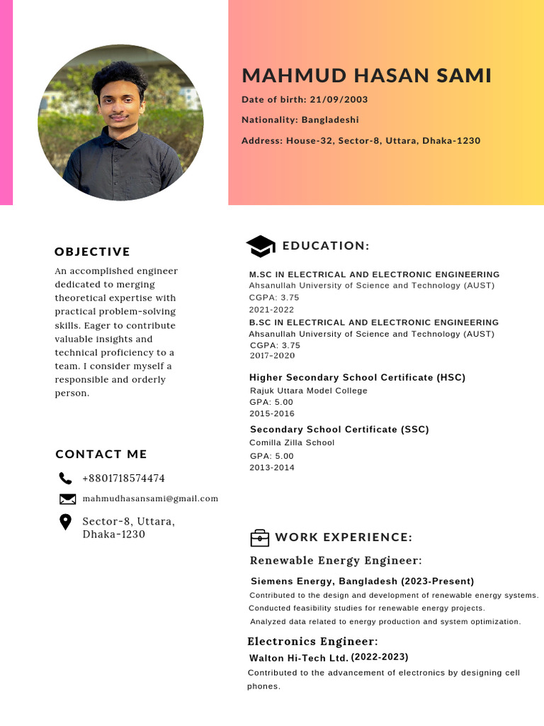 White Simple Student Cv Resume (4) | PDF