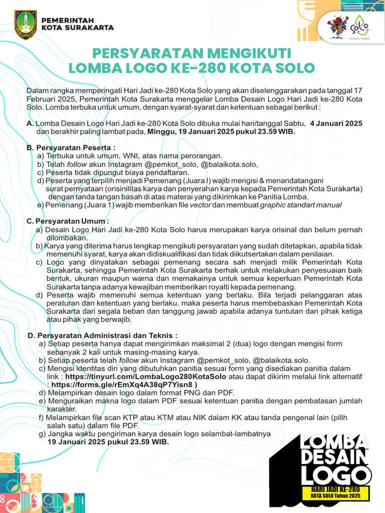 PDF LOMBA LOGO SOLO 280 REVISI LINK | PDF