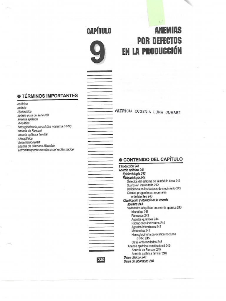 9.0 - Anemias Por Defectos en La Produccion | PDF