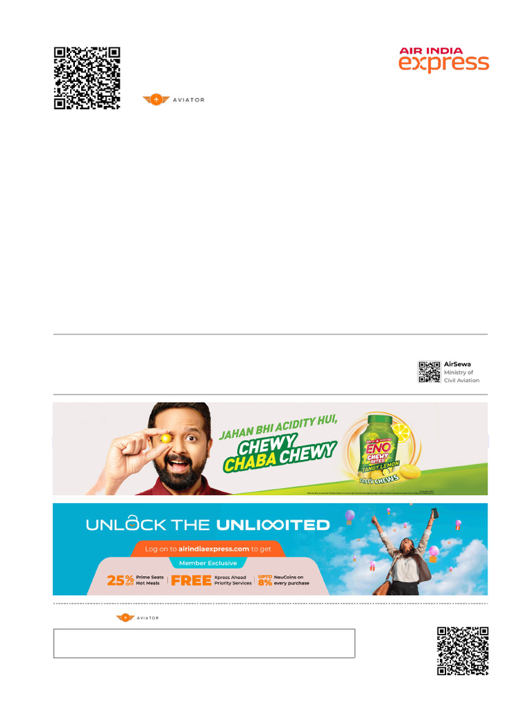 Boarding Pass (BLR LKO) | PDF