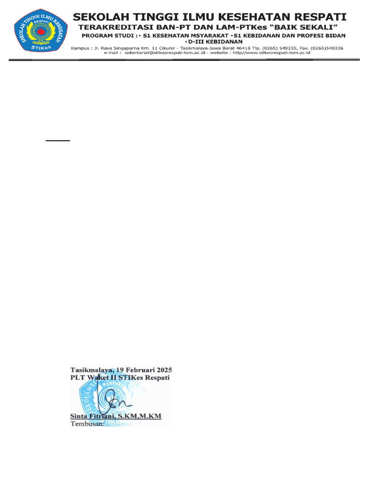 Pemberitahuan Registrasi Semester Genap 2024-2025 Kesmas 2022 | PDF