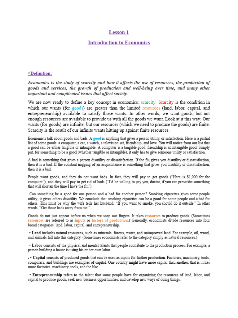 Introduction To Economics by Mahi Mursalin | PDF | Macroeconomics | Economics