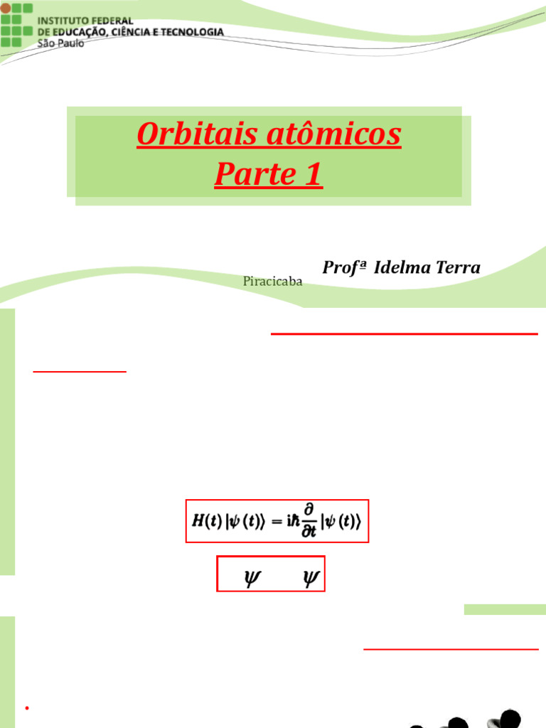 Aula 5 - Orbitais Atômicos | PDF