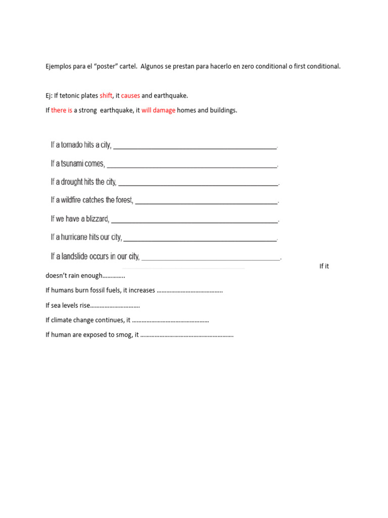 Poster Conditionals | PDF