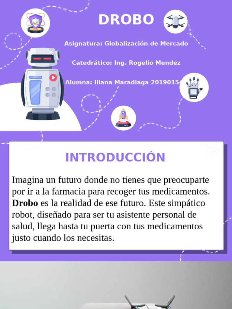Drobo Robot Que Entrega Medicamentos A Domicilio | PDF | Vehículo aéreo ...