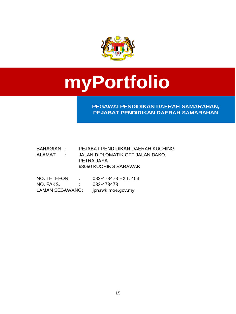 MyPortFolio PPM Pend. Khas | PDF