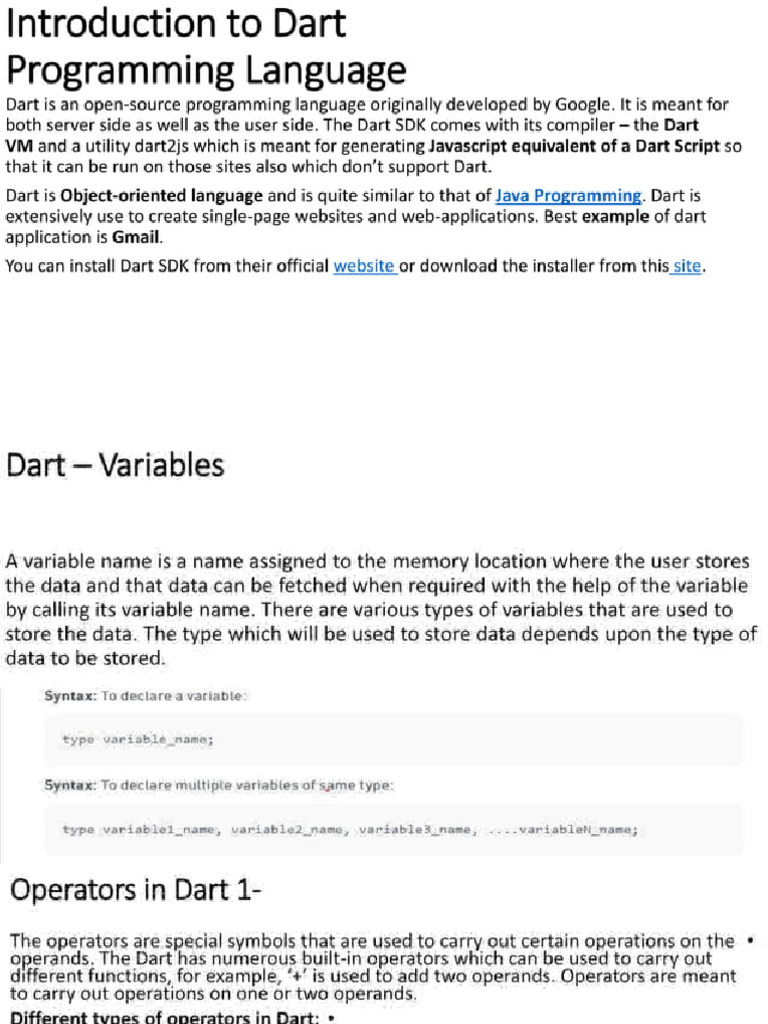 Dart | PDF