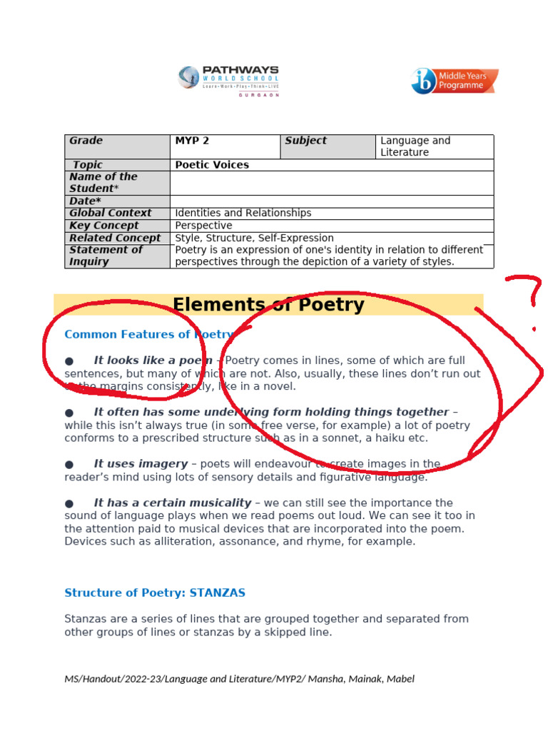 PWSUNP192920220925134944216Elements of Poetry_Handout 1 (1) (3) | PDF ...