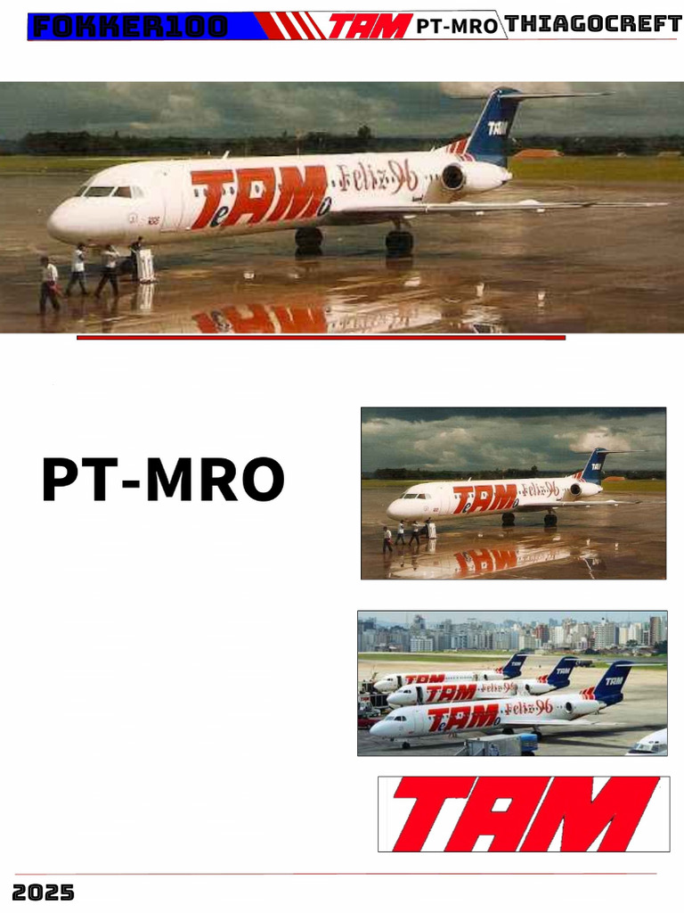 Fokker 100 Da TAM PT-MRO | PDF