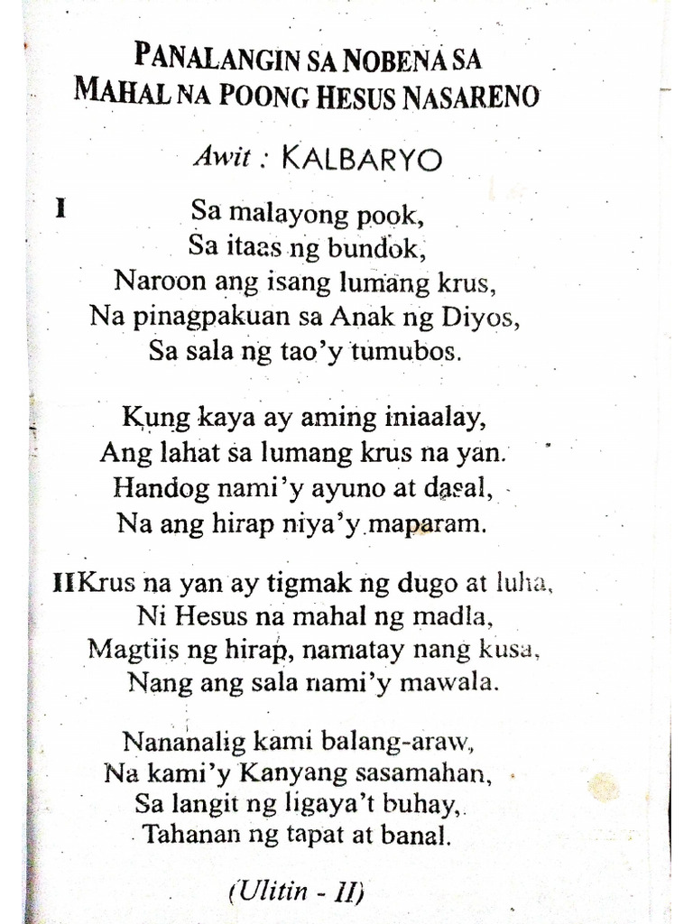 Nazareno Novena Prayer | PDF